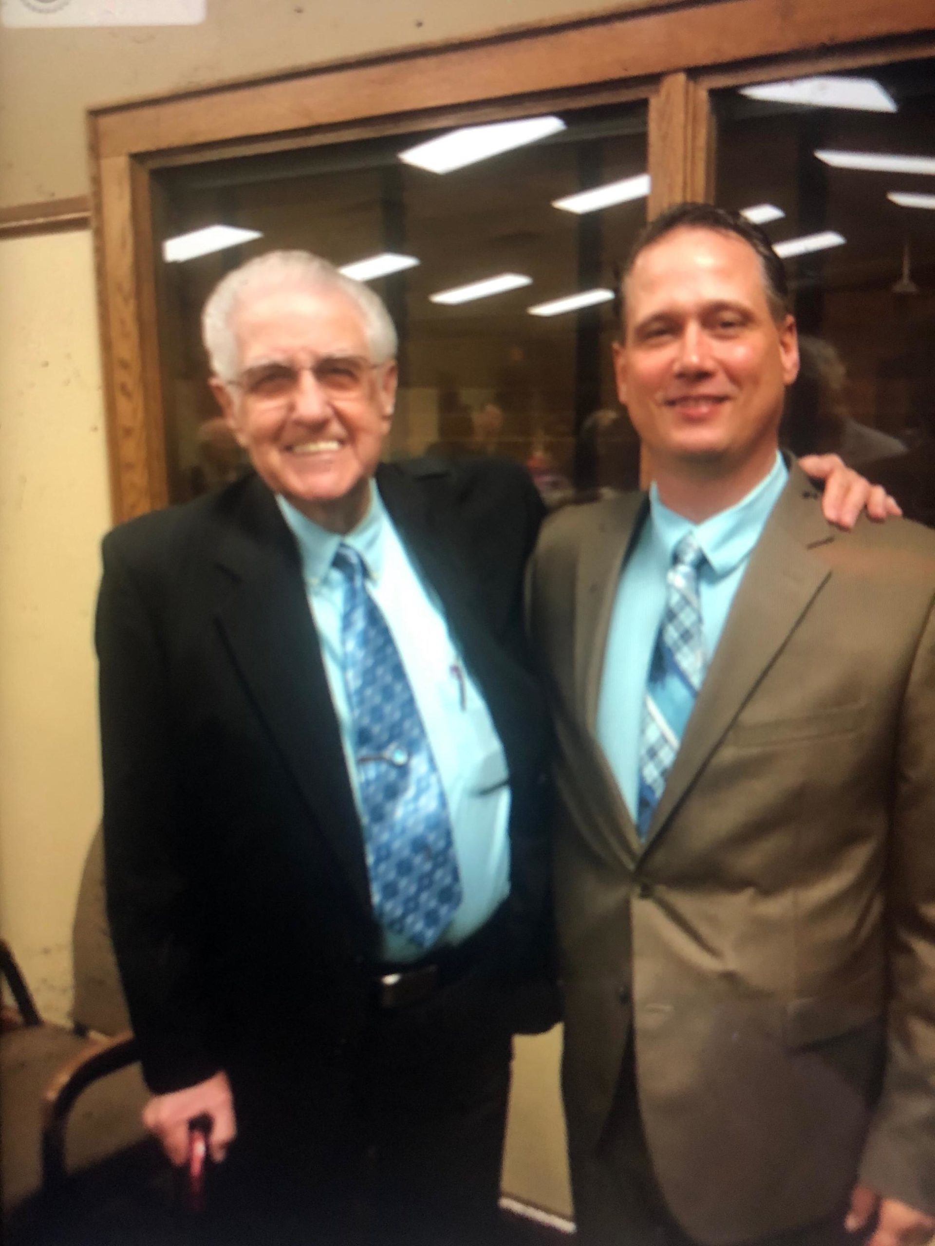 Ted with unknown brother – Greetings from the Past